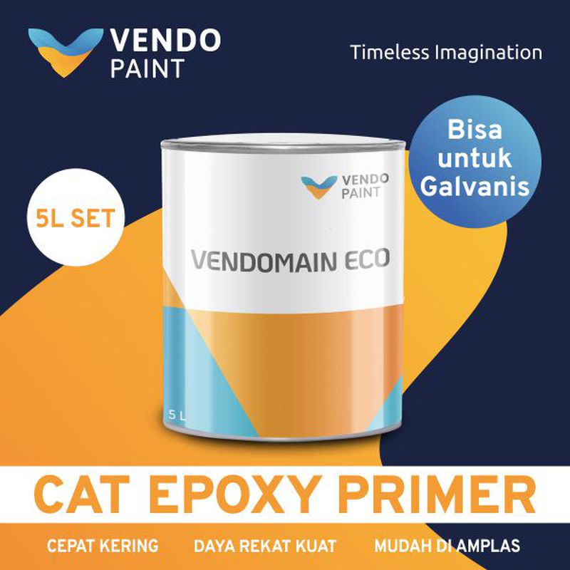 Vendopaint Cat Epoxy Primer Vendomain Eco 5L Set - Bisa Utk Galvanis ...