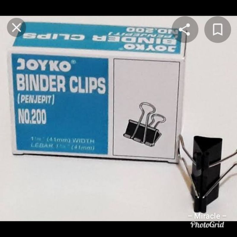 Binder Clip Capacity No 200