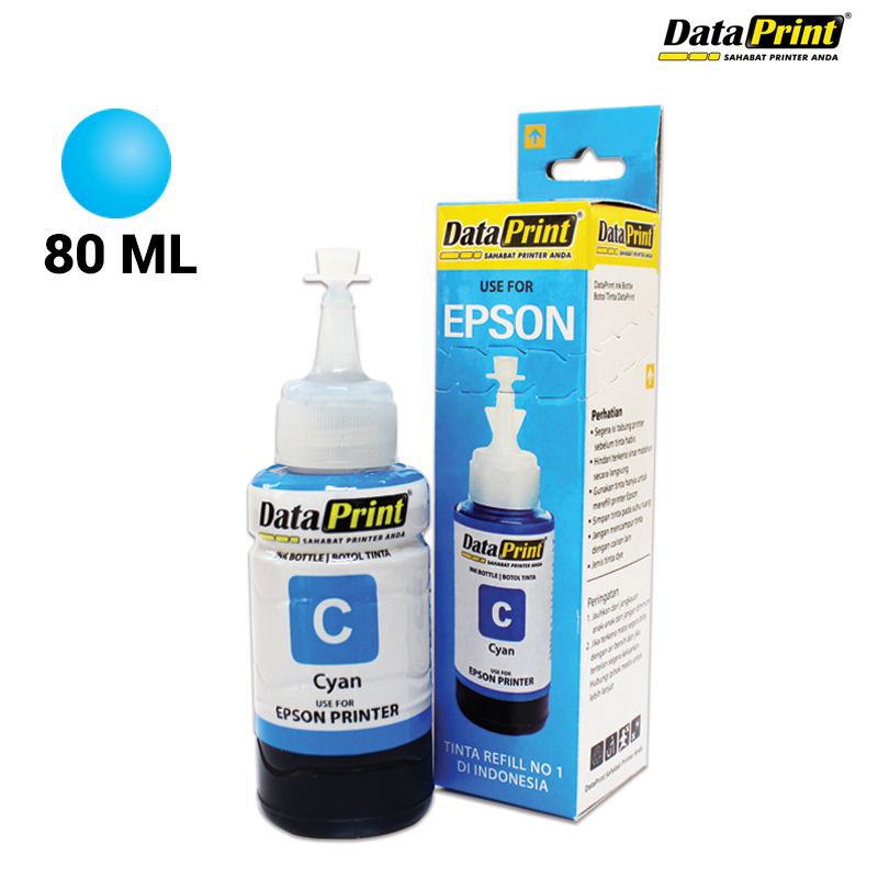 Tinta Refill Epson 664 80ml Dataprint - warna Cyan