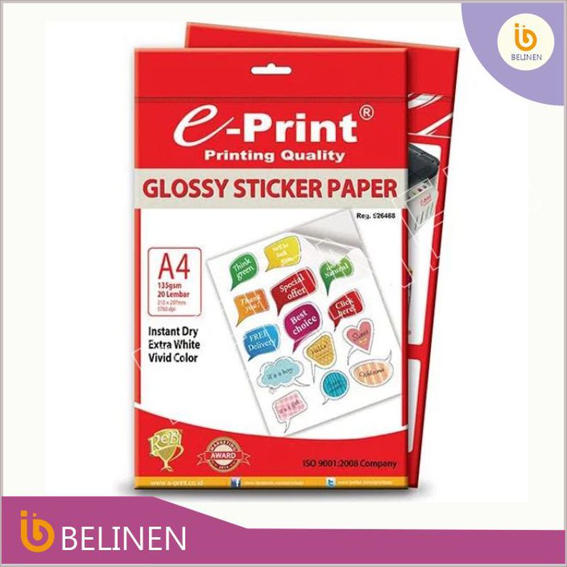 KERTAS STICKER GLOSSY