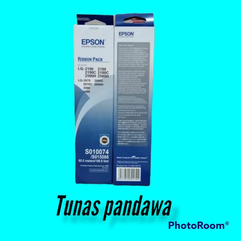 TNS epson ribbon cartridge/ pita Epson lQ 2190 HITAM ORIGINAL