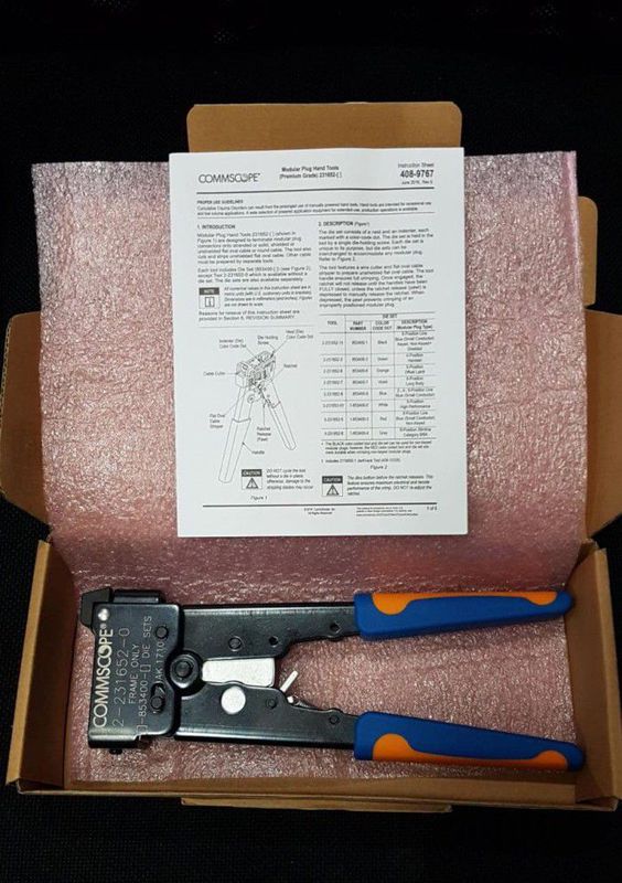 Tang Crimping AMP Original (AMP Commscope Crimping Tool Cat5 TE ...