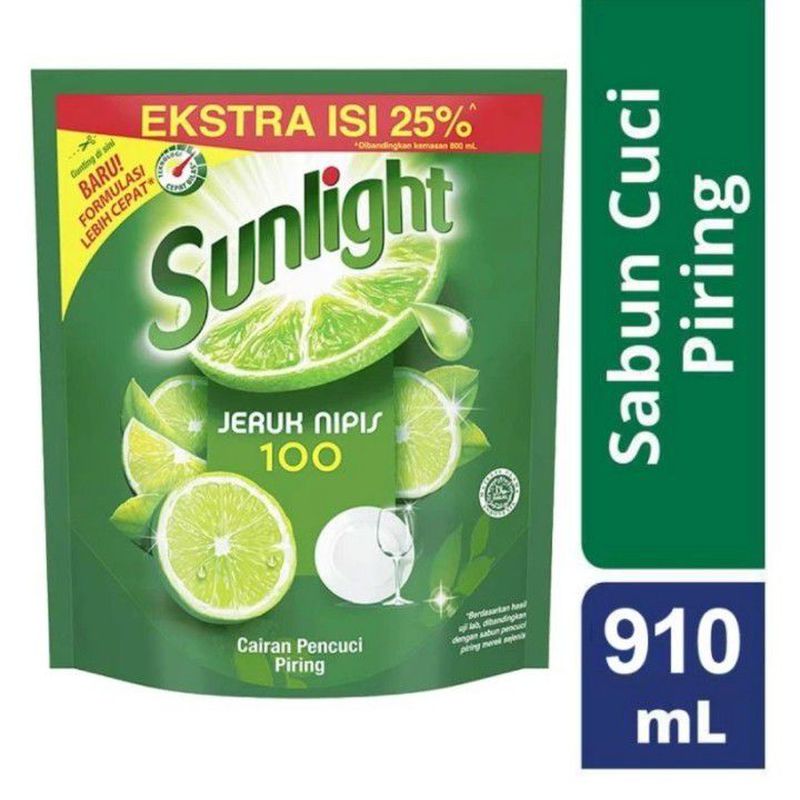 Sunlight sabun cuci piring refil 910 ml