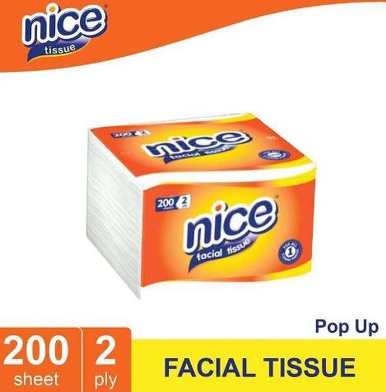 Nice Facial Tissue Pop Up 2ply 200 sheet