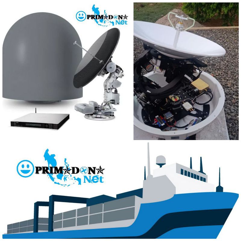 Bandwidth Internet Satelit VSAT Gyro - VSAT Auto Tracking - VSAT Maritim - VSAT Kapal Laut