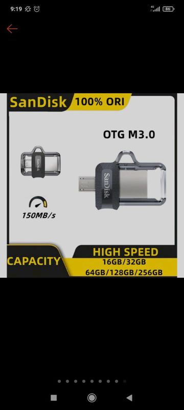 Sandisk Flashdrive ultra duel drive OTG 16 GB / 32 GB / 64 GB / 128 GB