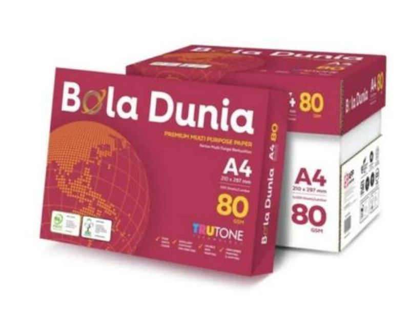 Kertas A4 Bola Dunia A4 80 GSM