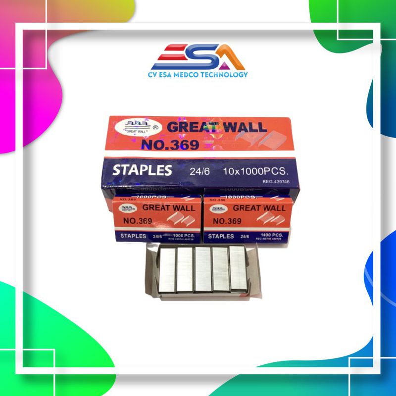 Isi Staples Sedang Great Wall no. 369