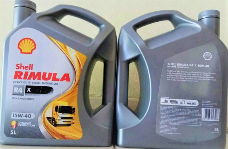 Oli Diesel / Oli Mobil / Oli Mesin SHELL RIMULA R4X 15W-40 5 LITER