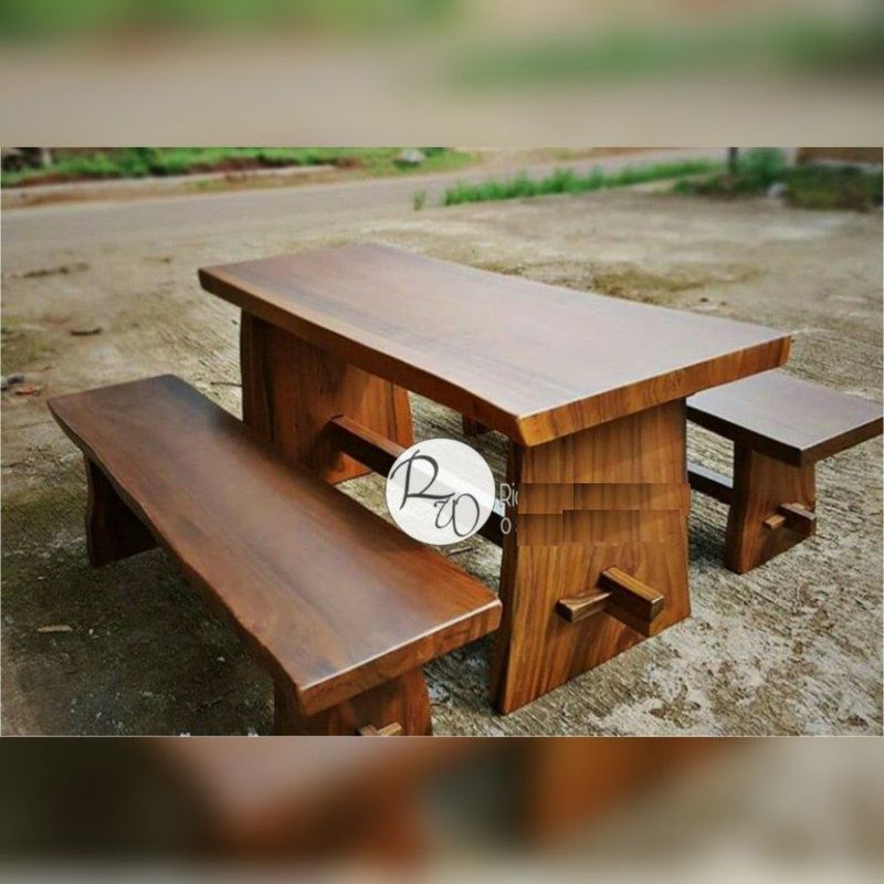 Set Meja Trembesi Kotak