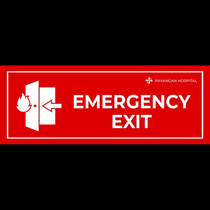 Papan "Emergency Exit"