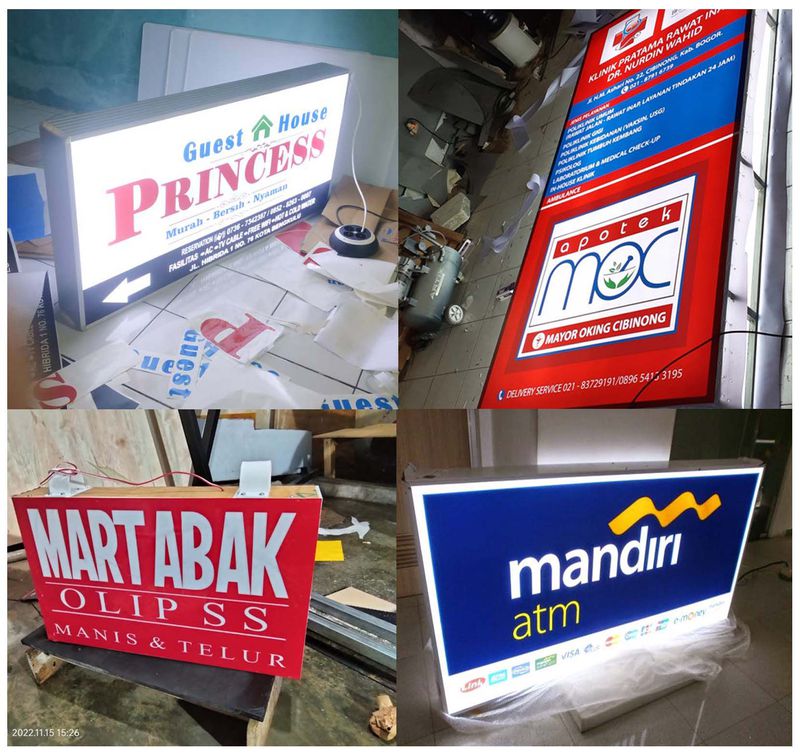 Neon Box Ukuran 90cm x 200cm