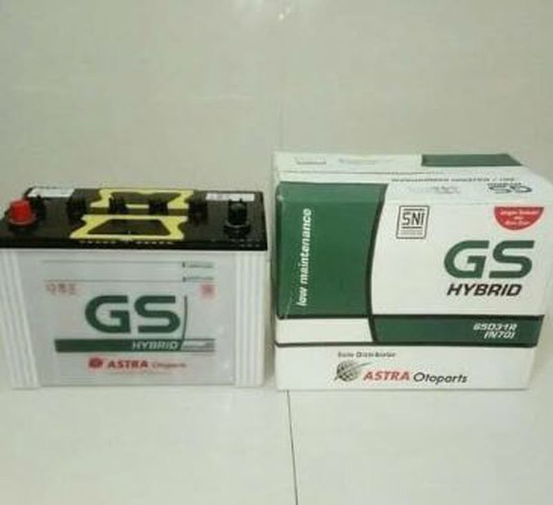 Aki Mobil type GS HYBRID 65D31R N70 12V 70AH