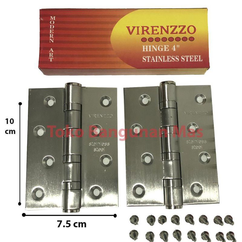 Engsel Pintu Besar Stainless 4 inchi