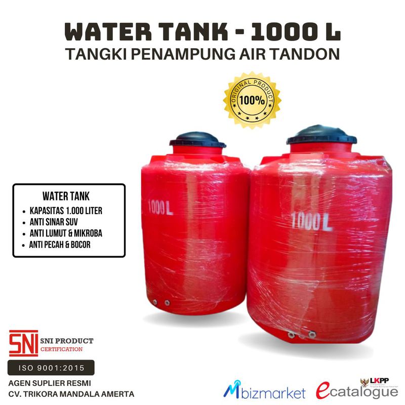 Tangki Air Plastik - Tandon 1000 L