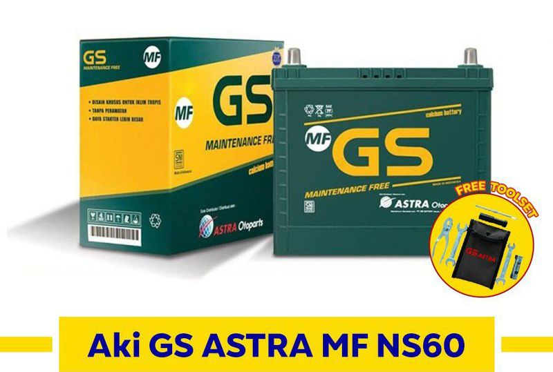 Aki Mobil GS ASTRA MF Kering GSMFN-NS60 Avanza Xenia APV Rush Terios dll