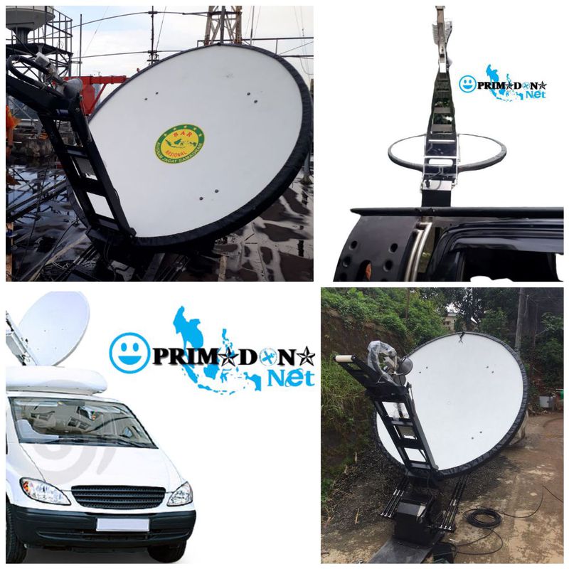 Instalasi Internet Satelit VSAT Mobile - VSAT Auto Pointing - Mobile VSAT PRIMADONA Net