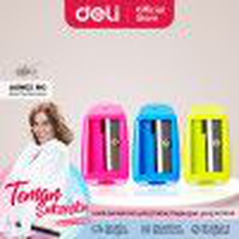 Deli Pencil Sharpener/Rautan-1-hole φ7mm 3C - Deli E0576