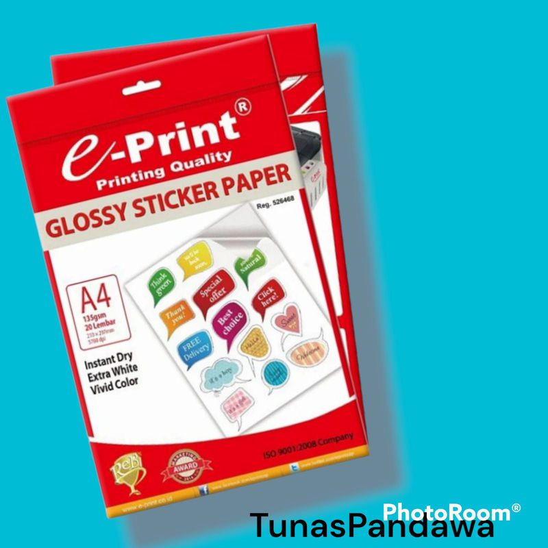 TNS Kertas Sticker A4 Glossy E-PRINT