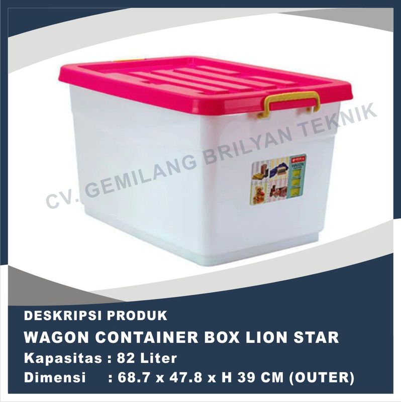 WAGON CONTAINER BOX, LION STAR, BOX CONTAINER, VC-18 82Liter