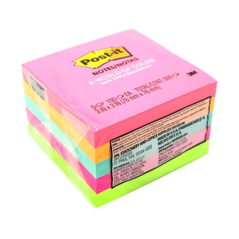 Post-it Notes Cube Neon Color Collection 2053-ELT-O (76x76)