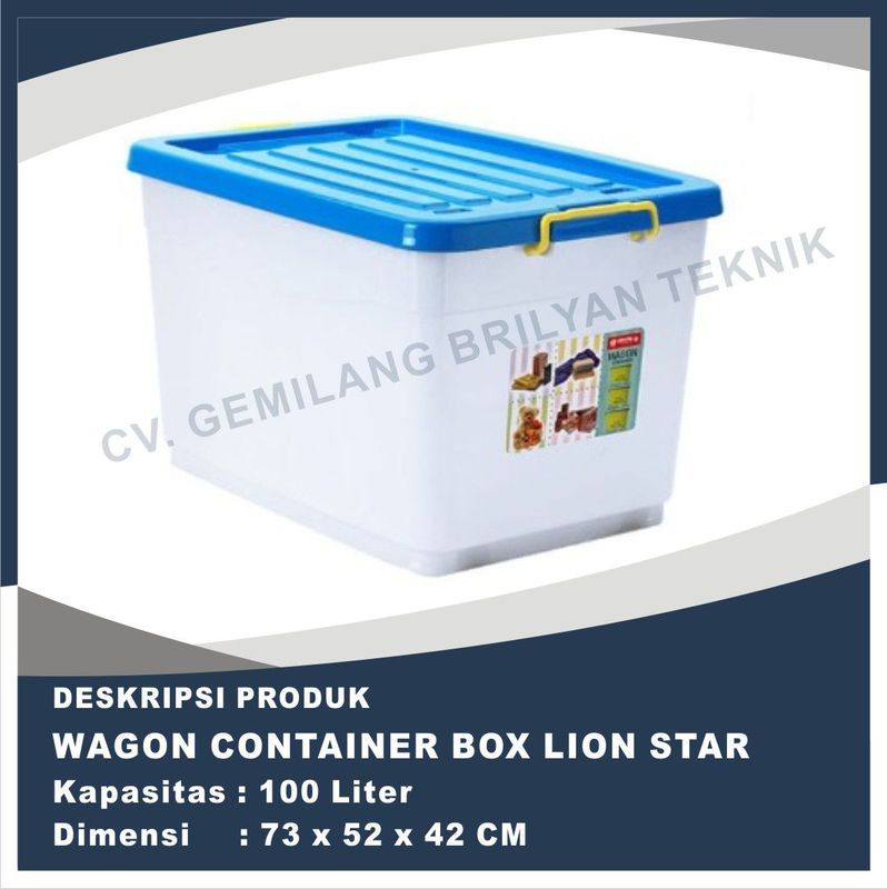 WAGON CONTAINER BOX, LION STAR, BOX CONTAINER, VC-20 100Liter