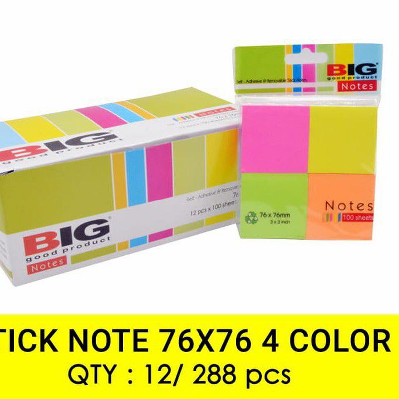 Stick Note Big 76x76 4 Warna
