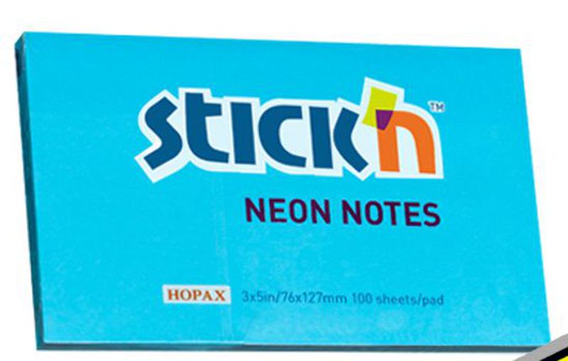 Hopax Sticky Neon Notes warna 3x5 in / isi 100 lembar