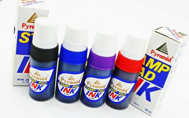TNS TINTA REFILL ISI ULANG STEMPEL PYRAMID all varian - Hitam