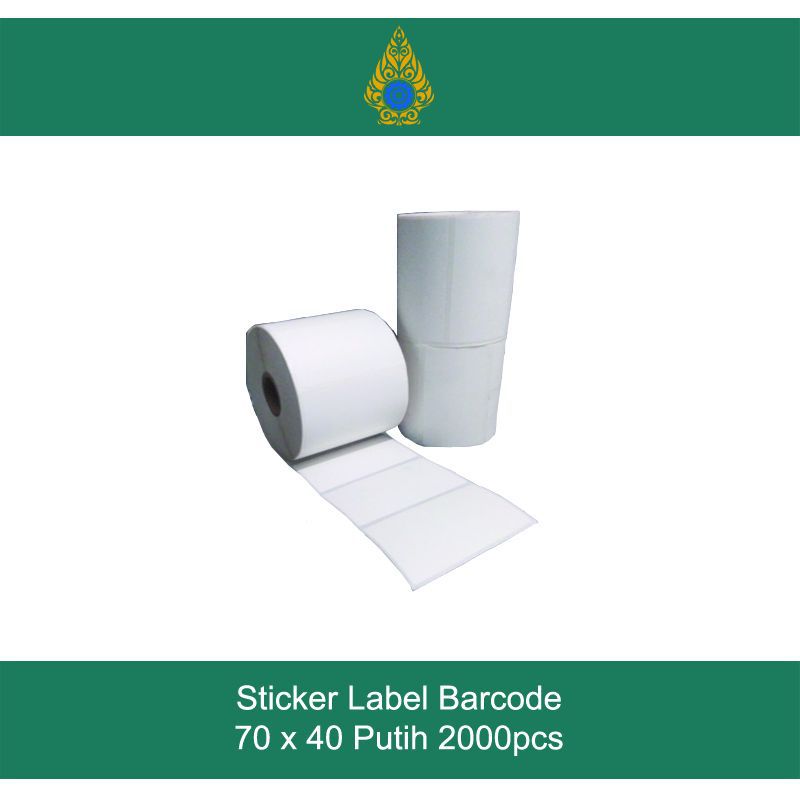 Sticker Label Barcode Thermal 70x40 Putih - RSPH 4