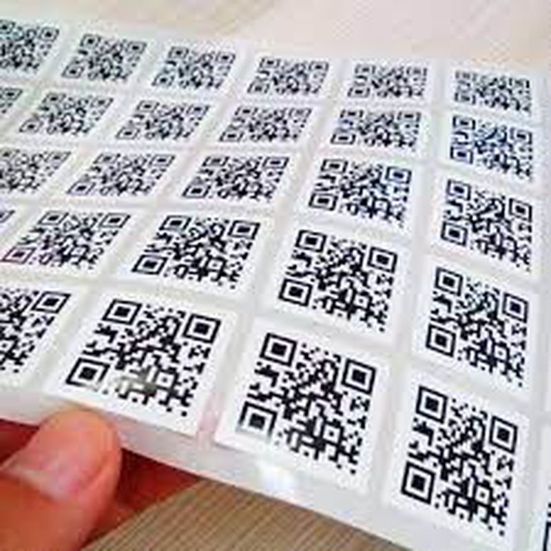 STIKER QR BARCODE