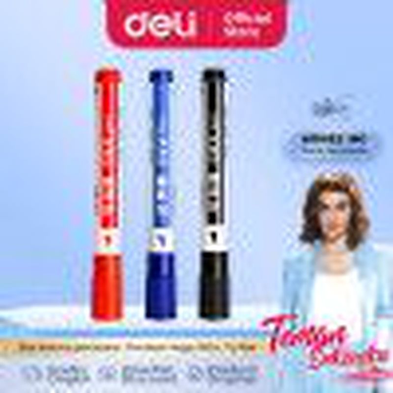 Deli Permanent Paint Marker Spidol Permanen Anti Air Multifungsi - - S507
