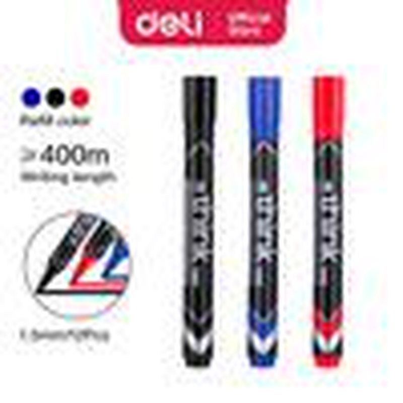 Deli Permanent Marker/Spidol Permanen - - EU10040