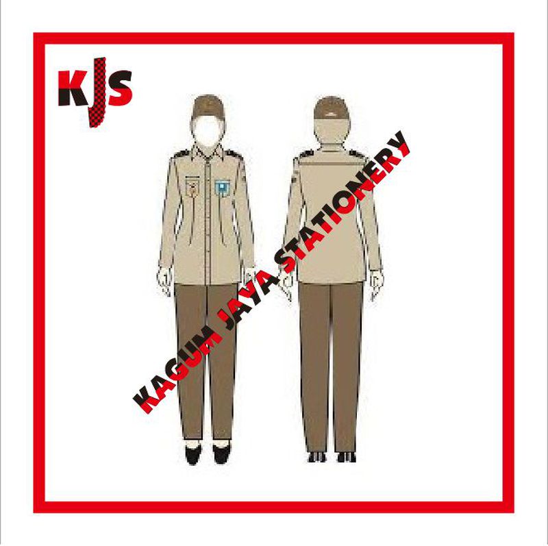 PAKAIAN SERAGAM KERJA PPNPN ATR/BPN PUTIH, CREAM, COKLAT, DAN HITAM ...