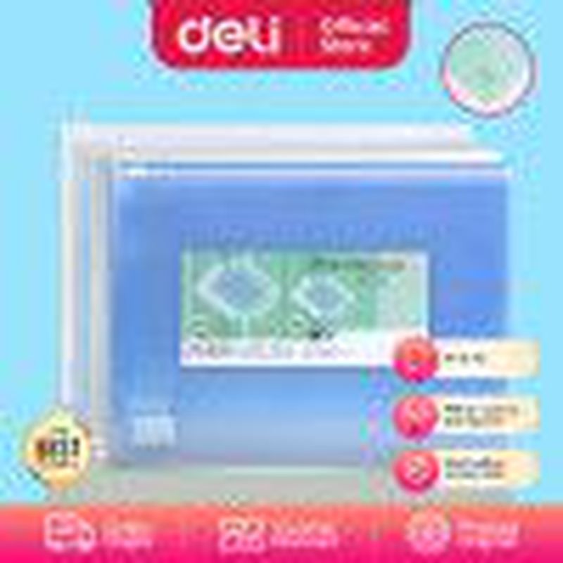 Deli Zipper Storage Bag Travel Pouch/Plastik Ziplock A4 A5 558X - - A5