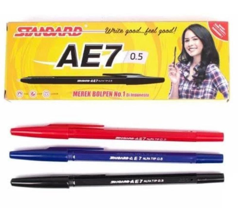 TNS Ballpoint Standard AE7 / PACK - Merah