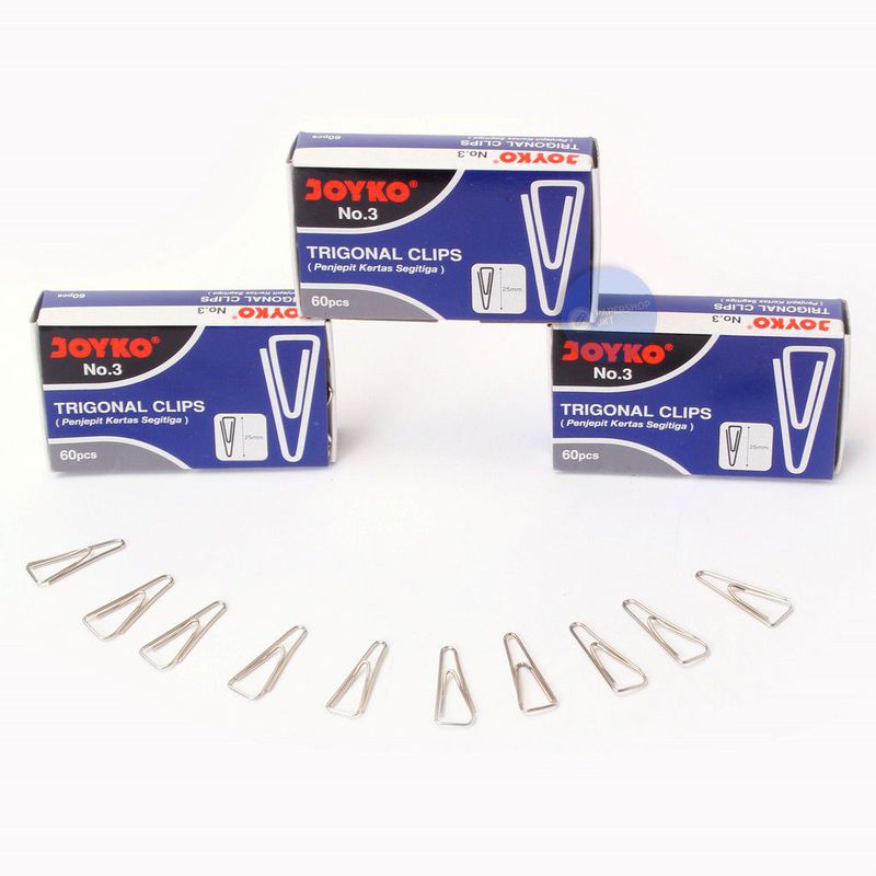 Paper Clips/Trigonal Clips/Penjepit Kertas No. 3