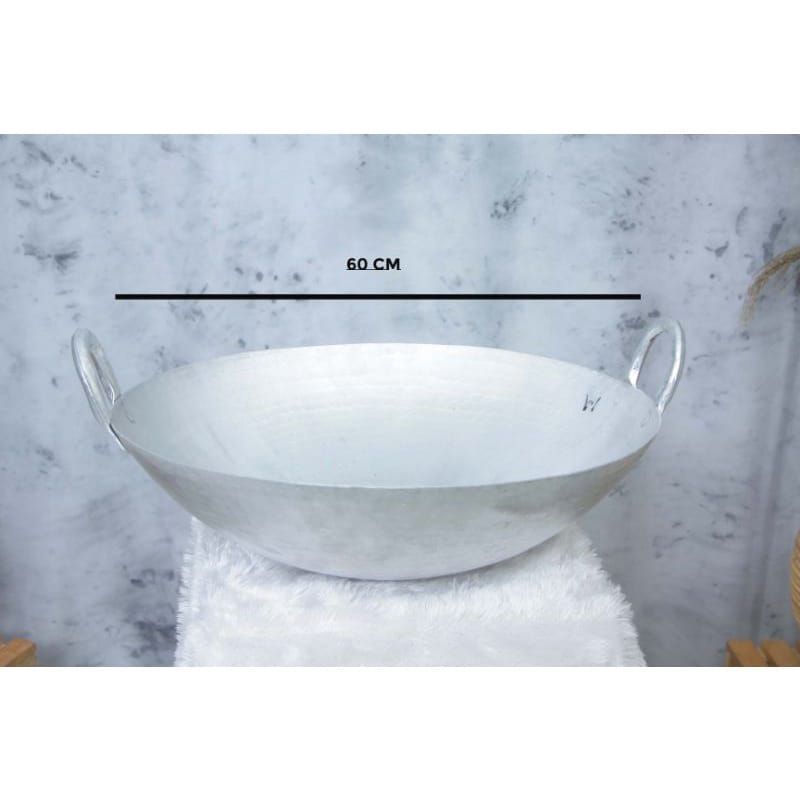 Wajan Jumbo Anti Lengket Diameter 60 cm Wajan Aluminium Garut
