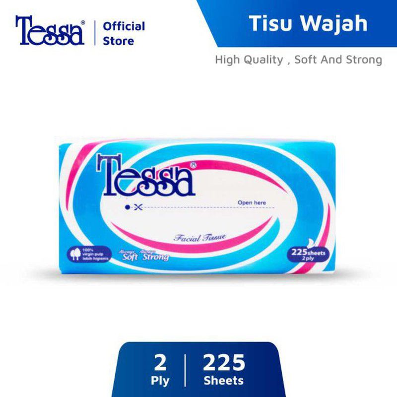 Tessa Facial Tissue 225 Sheets