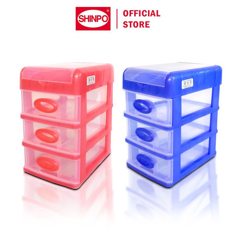 SHINPO Laci Susun Mini Plastik 3 Slot