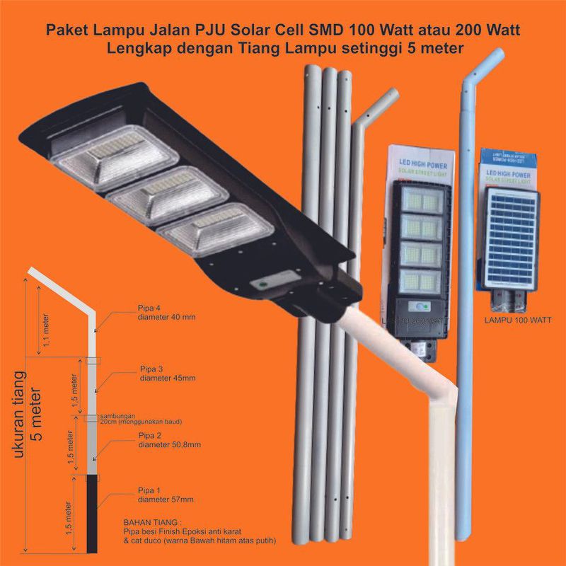 Lampu Penerangan Jalan Umum Solar Cell