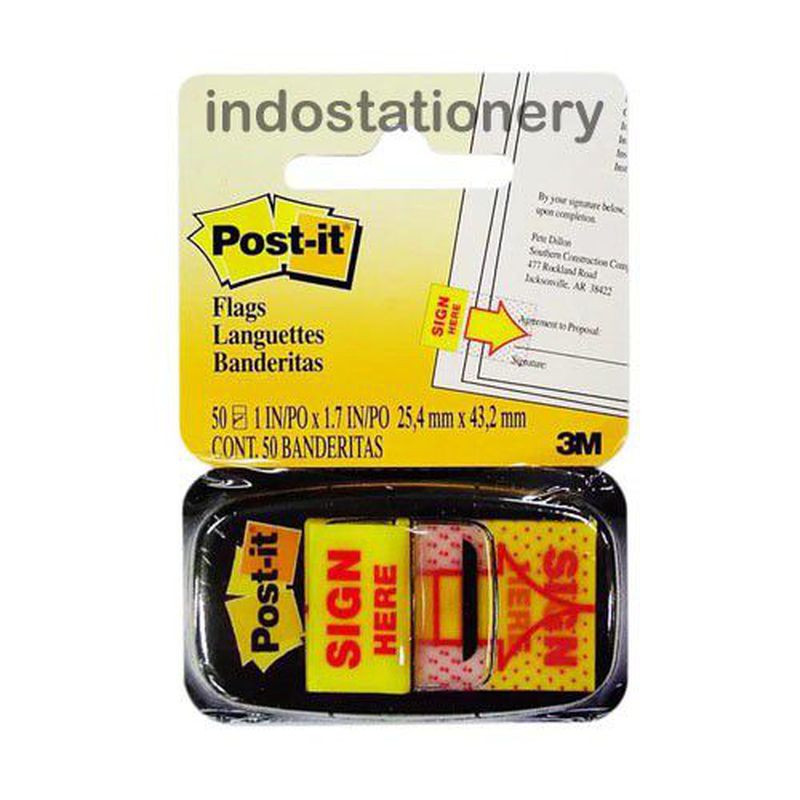 Kertas Post – It Sign Here 3-M