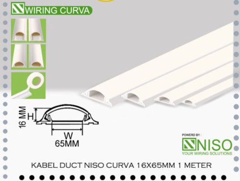 Kabel Duct/Duct Tape Floor/floor duck/Duck Lantai 16X65mm 1mtr niso - 2 ...