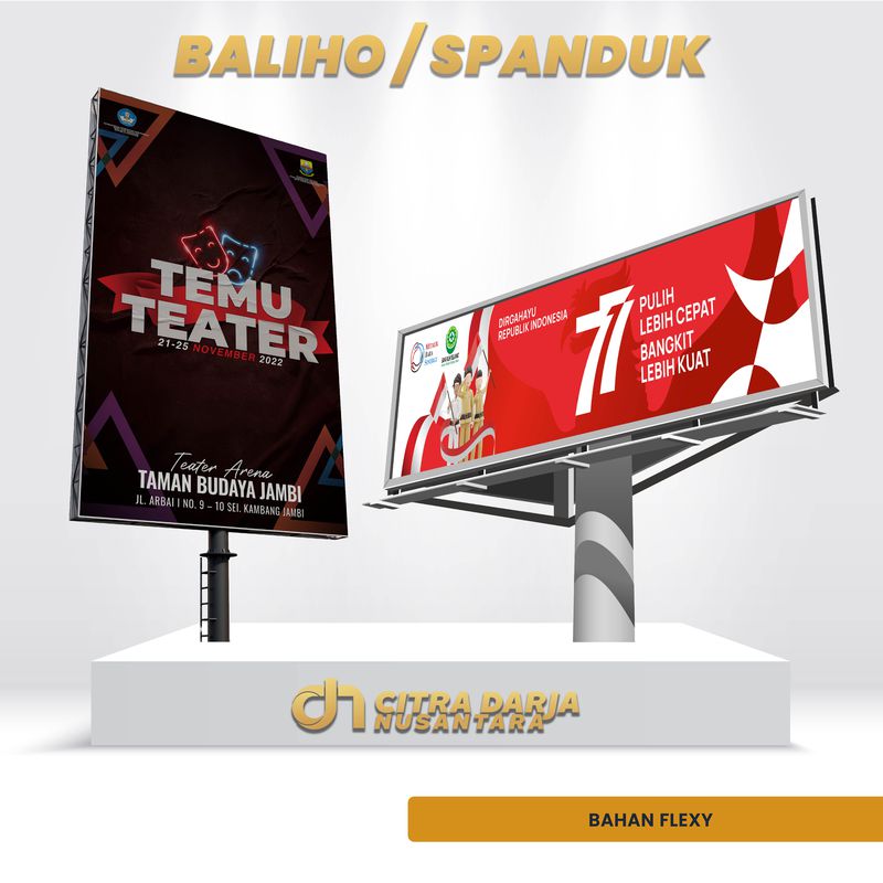 Cetak baliho / spanduk