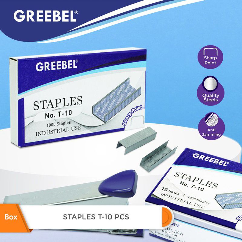 GREEBEL STAPLES / ISI STAPLES T-10