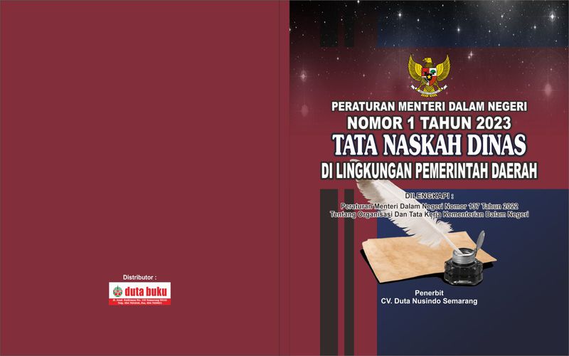 PERATURAN MENTERI DALAM NEGERI NOMOR 1 TAHUN 2023 TATA NASKAH DINAS DI LINGKUNGAN PEMERINTAH DAERAH
