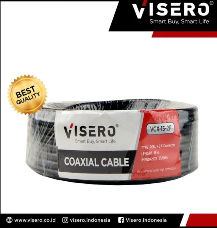Cable RG6/Kabel RG6/Kabel Parabola/Cable Parabola Coaxial 15M Visero