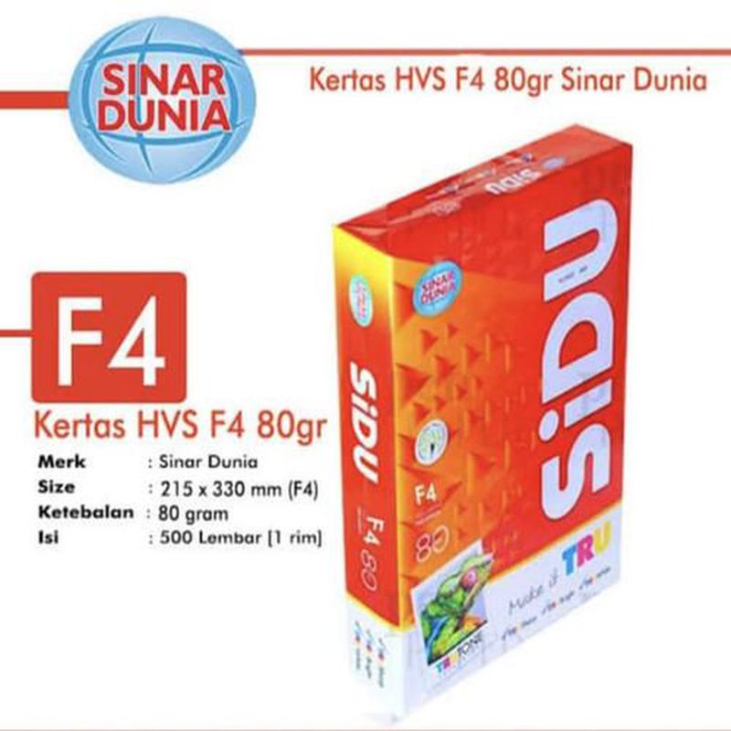 Kertas F4 Sidu 80gr