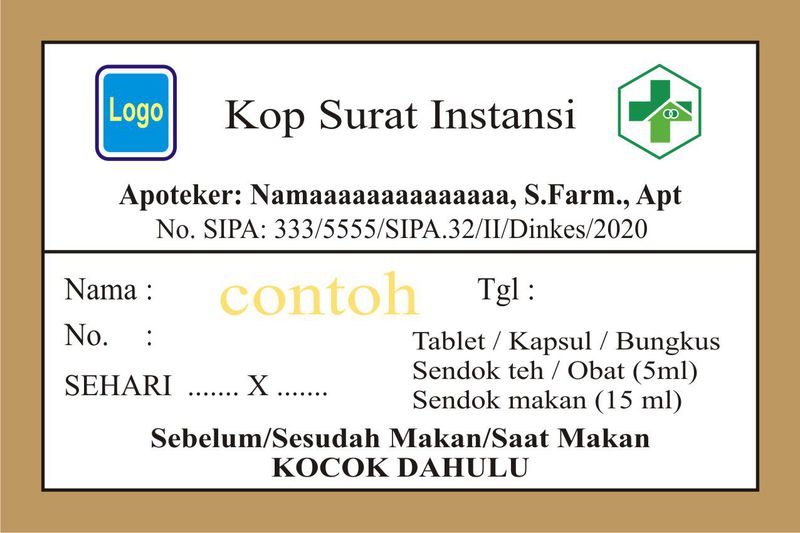 Etiket Obat