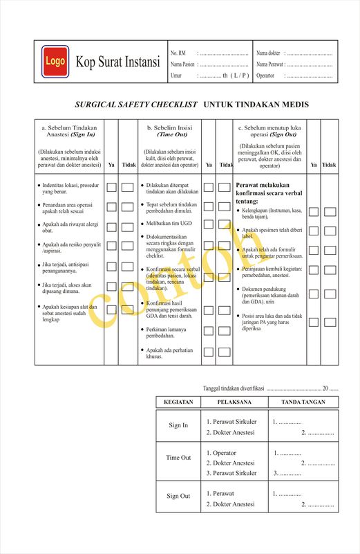 Surgical Safety Checklist